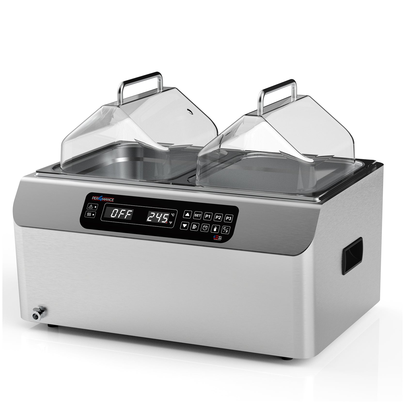 Stainless Steel Water Bath 2-24 Liter -Per4mance Digital Lab Water Bat