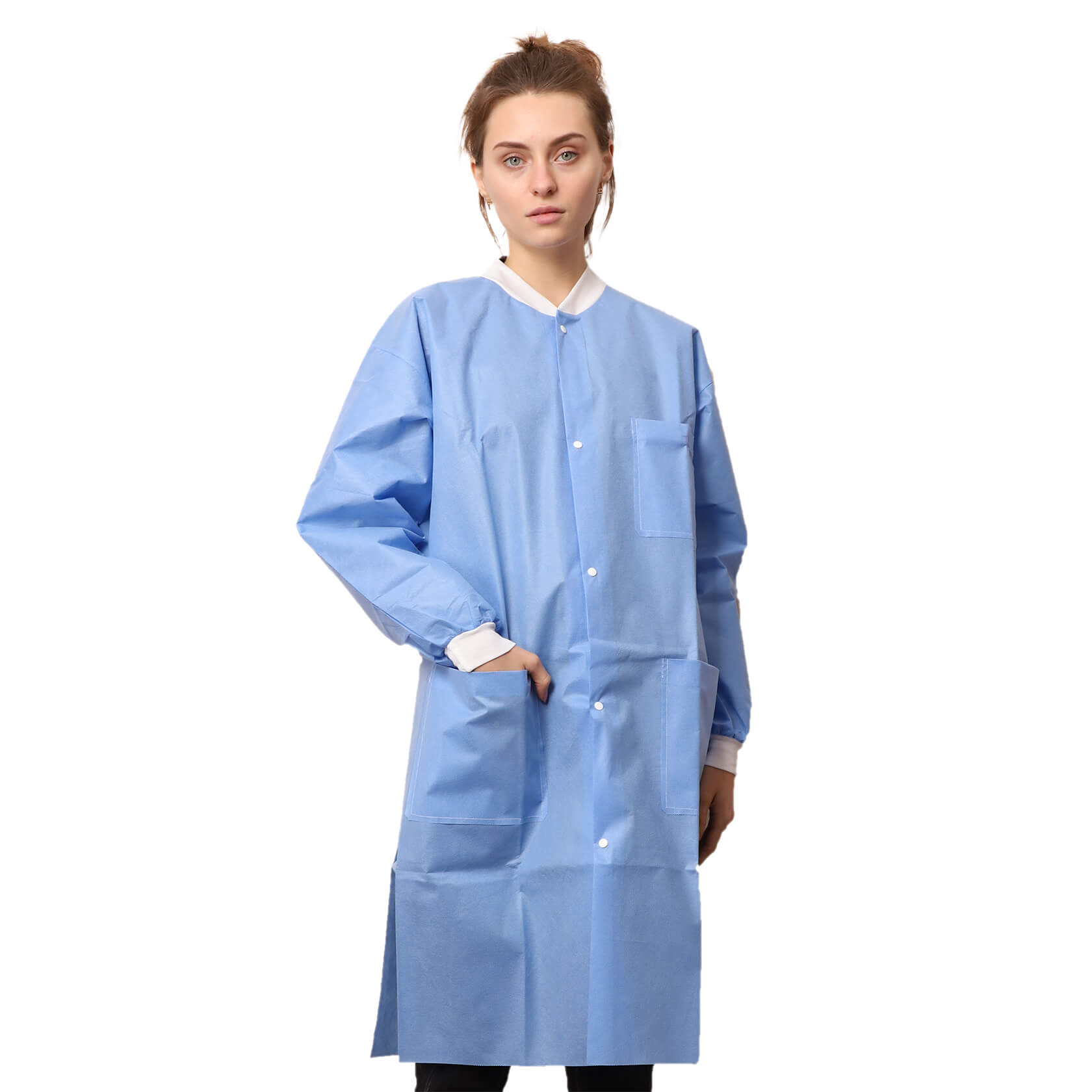 Premium SMS Lab Coat with Anti-Static Coating - 4E's USA